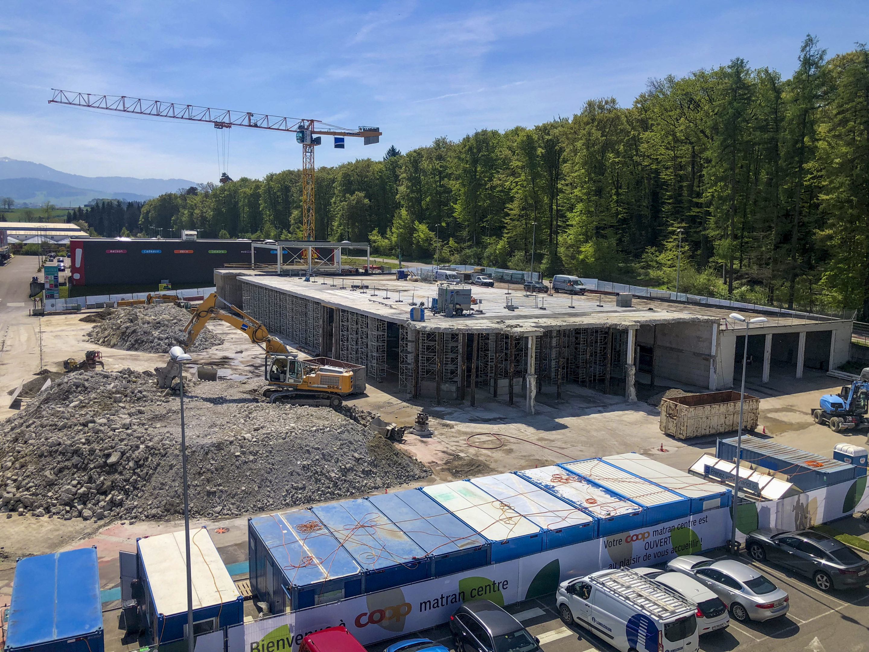 Groupe Grisoni — Transformation du centre commercial Coop à Matran.